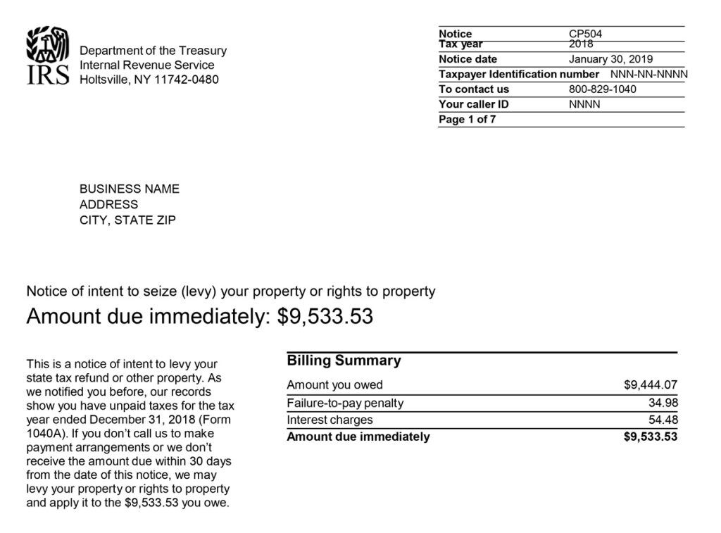 Notice CP504: What It Means & How to Stop It (2025)